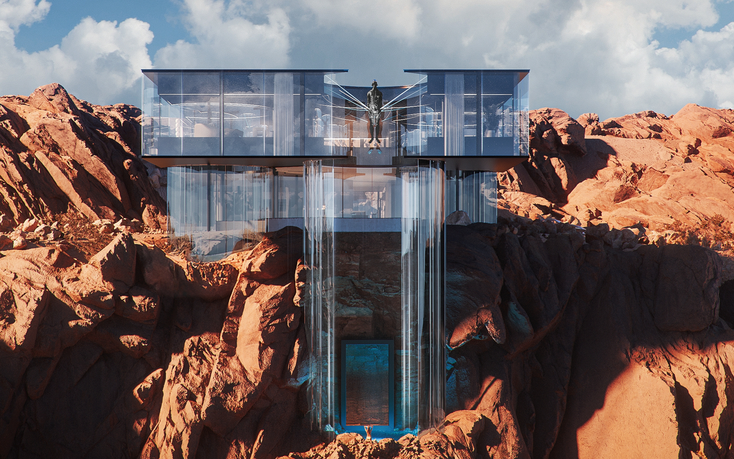 Ten dom stanie na pustyni. Zaprojektował go polski architekt. Efekt wow ...